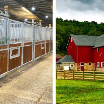 What's the difference between horse barns and horse stables?
